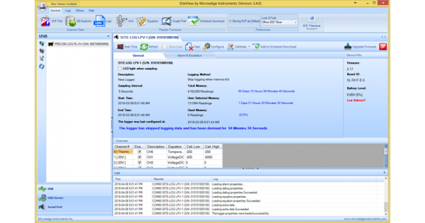 SiteView Data Logger Software